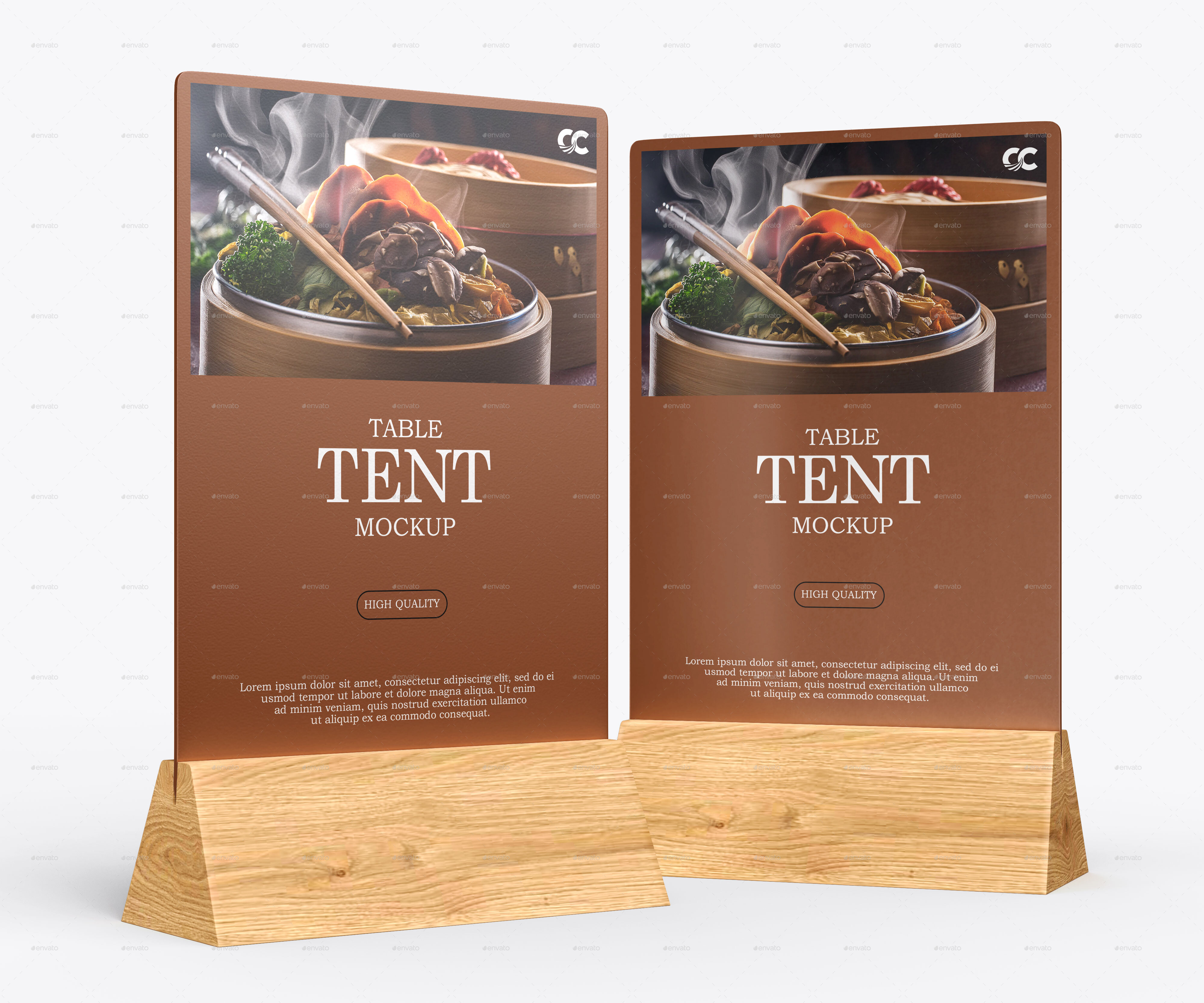 Table Tents Mock-up Template, Graphics | GraphicRiver